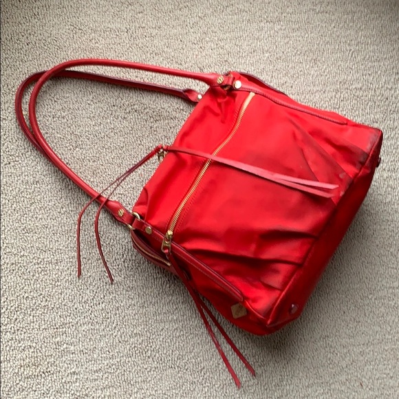 MZ Wallace | Bags | Mz Wallace Red Nylon Shoulder Bag | Poshmark